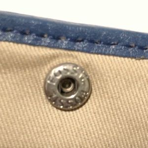 Fossil | Bags | Fossil Blue Bifold Wallet With Zipper Pouch | Poshmark